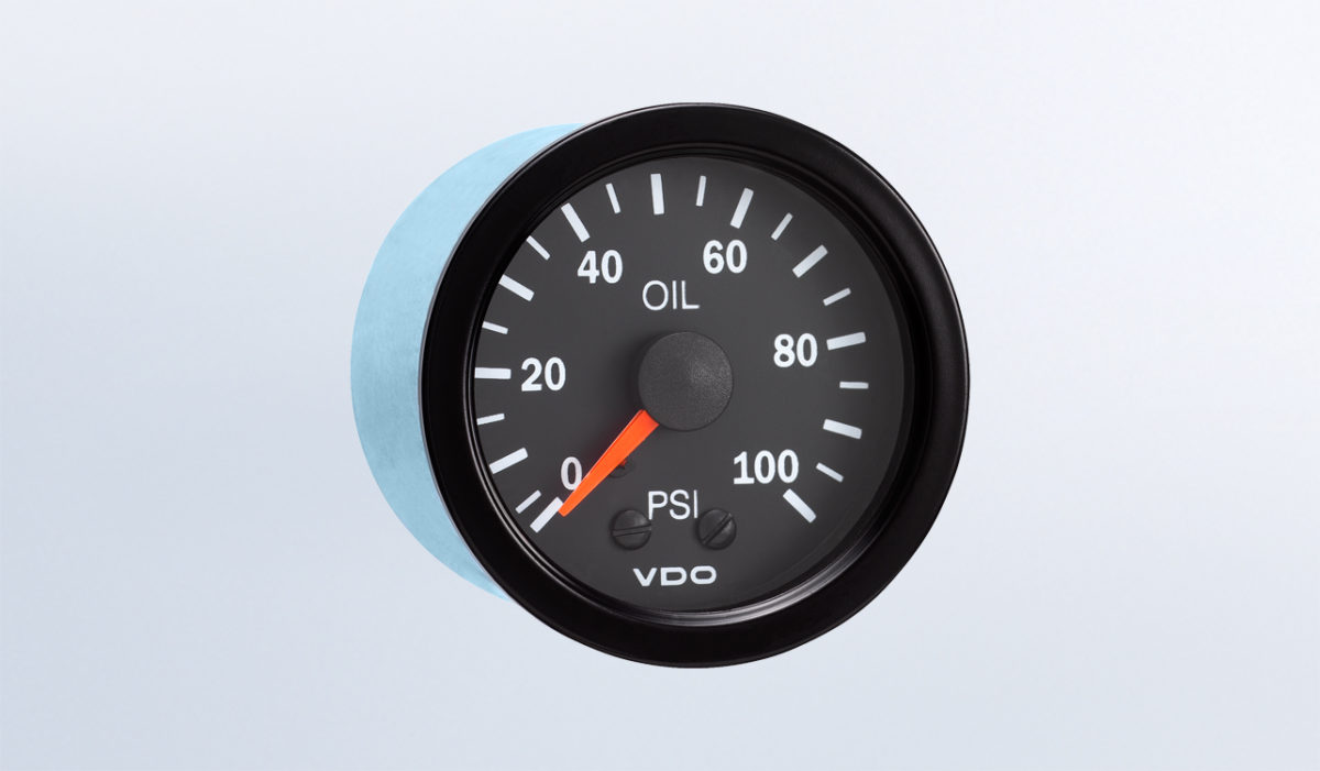 100 PSI Mechanical Oil Pressure Gauge with Tubing Kit and Metric Thread ...