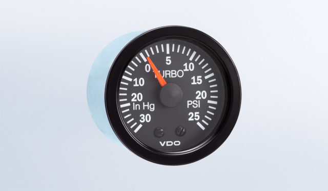 30" HG-25 PSI Turbo Gauge with Tubing Kit and Metric Thread Adapters ...