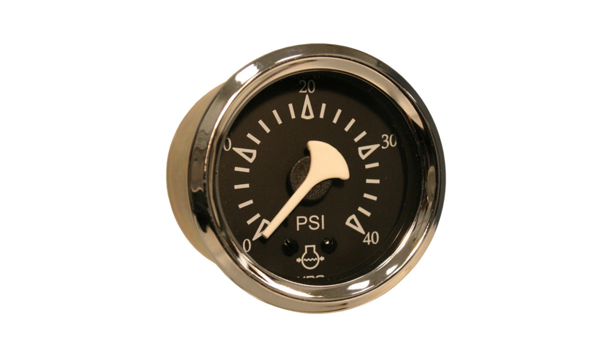 Cockpit Marine Black 40PSI Mechanical Water Pressure Gauge. - VDO ...