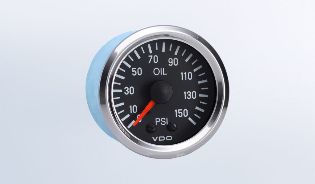 150 PSI Mechanical Oil Pressure Gauge, 12V - VDO Instruments