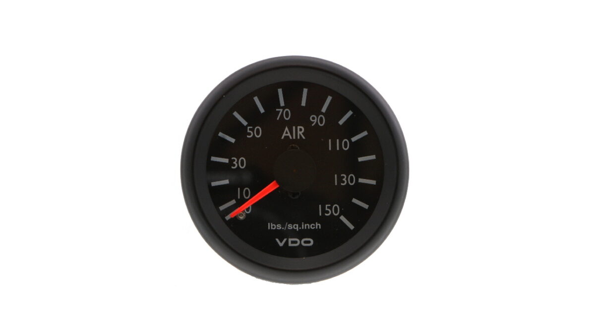150 PSI 2 1/16" Mechanical Dual Air Pressure Gauge, 12V - VDO Instruments