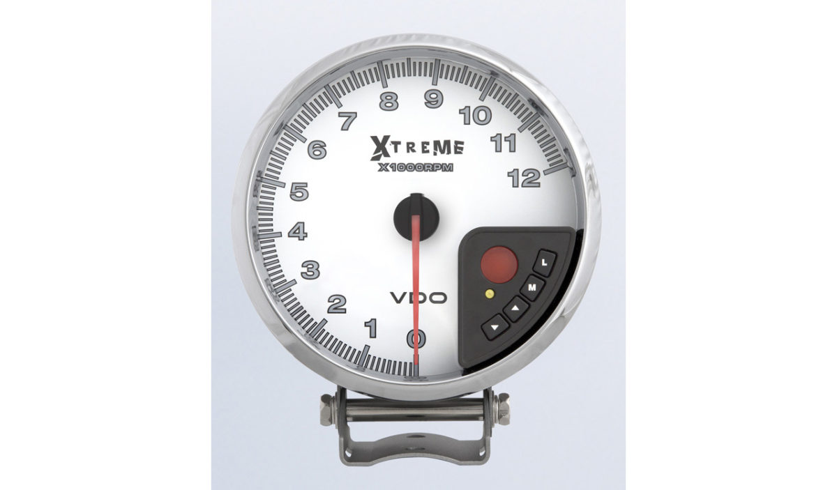 0-12K RPM Xtreme Performance Tachometer Black with shift light, peak ...