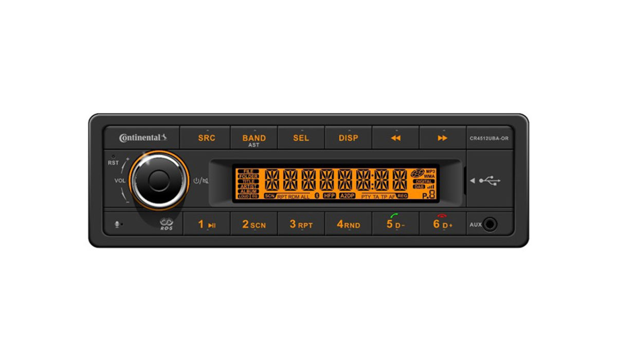 AM/FM Radio with USB/2x AUX/2x BT input 12V. CAN J1939 Connectivity OEM ...