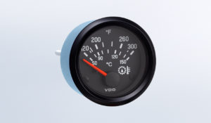 300°F /150°C Gear Temperature Gauge, Use with VDO Sender, 12V, .250 ...