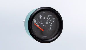 120°C Water Temperature Gauge, Use with VDO Sender, 12V, .250" Spade ...