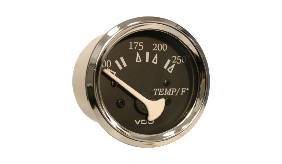Cockpit Marine Black 250F Water Temperature Gauge. Use with Marine 450 ...