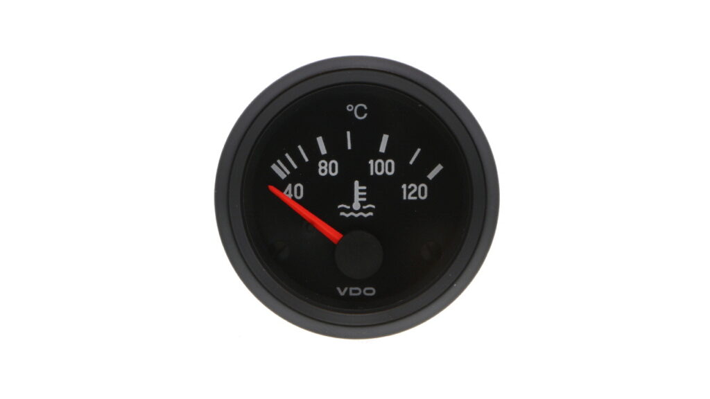 120°C Water Temperature Gauge, Use with VDO Sender, 24V, .250" Spade ...