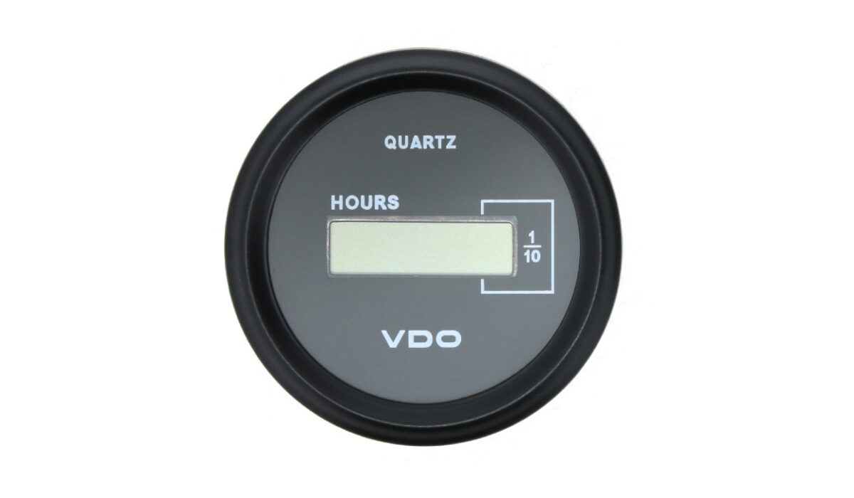 Hourmeter, Black 12-24V - VDO Instruments