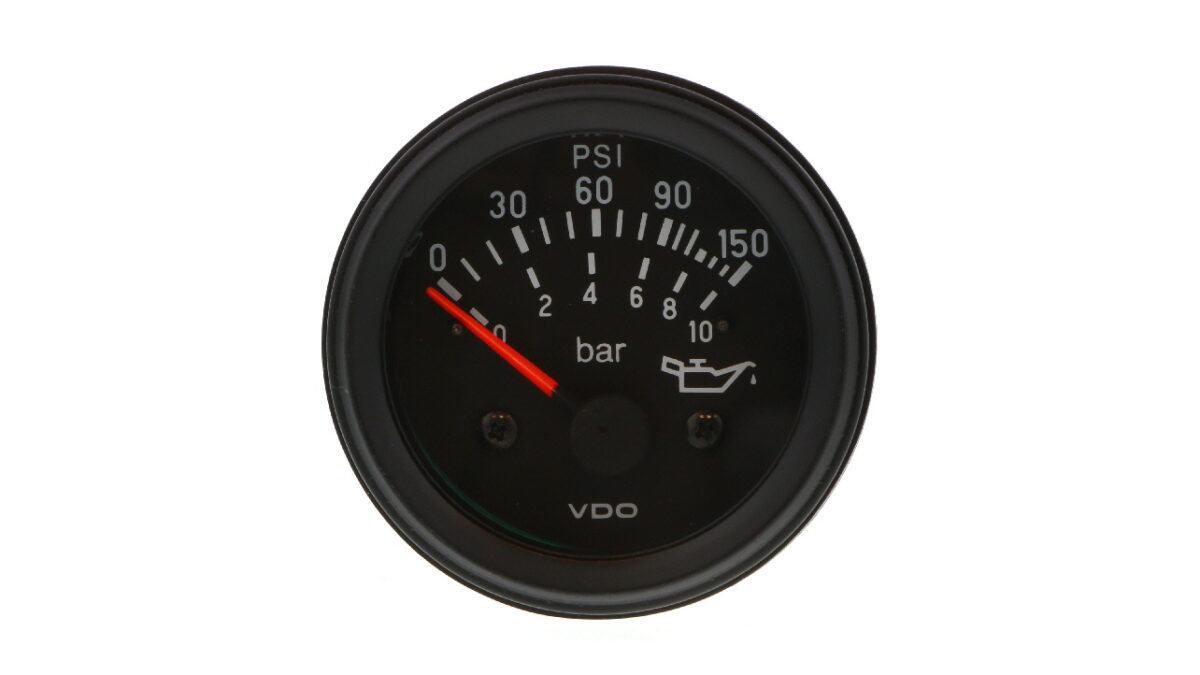 Cockpit International Gen II 150psi/10 Bar Oil Pressure Gauge. Use with 10-180 Ohm Pressure ...