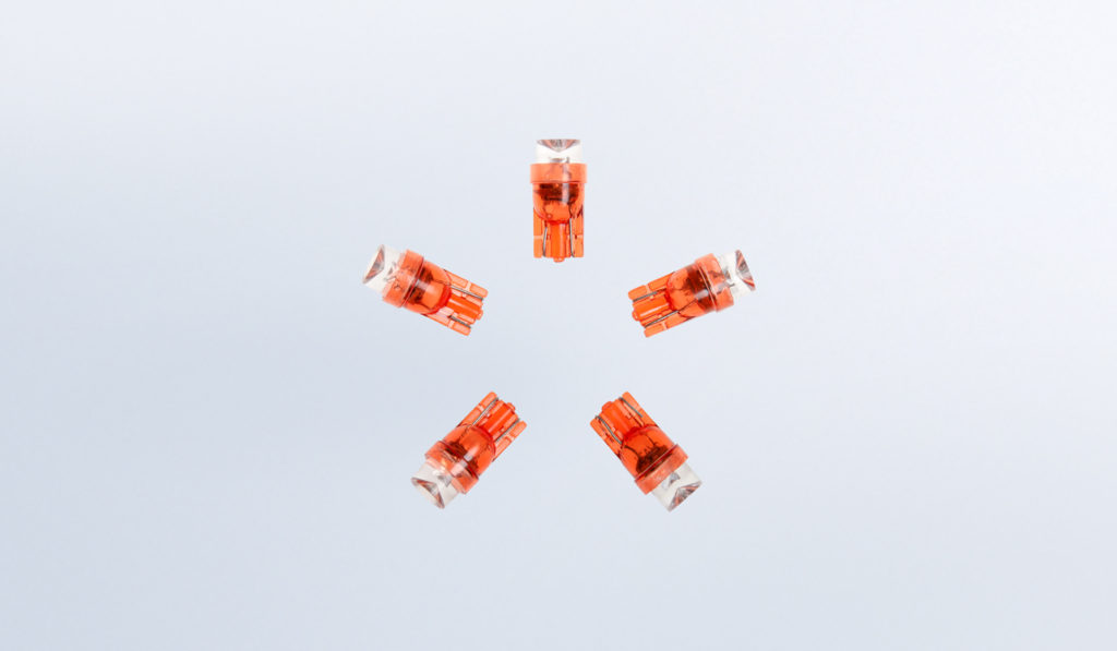 Red LED Wedge Type Bulb (Type E) Upgrade - VDO Instruments