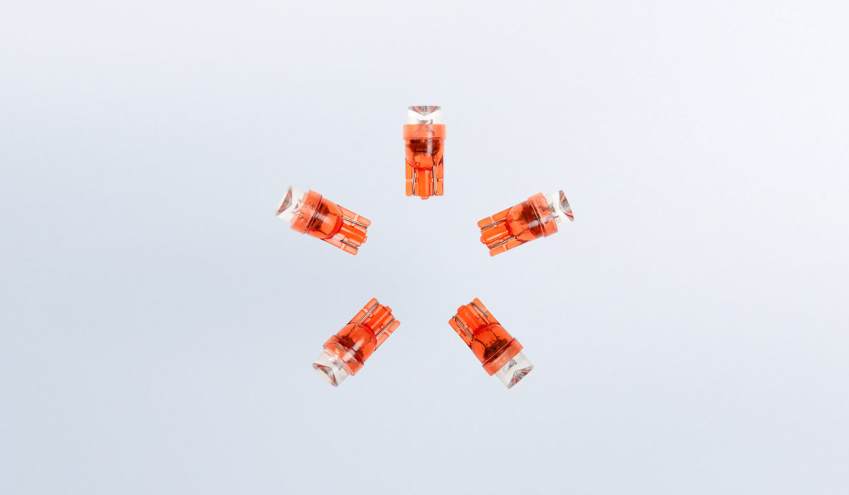 Red LED Wedge Type Bulb (Type E) Upgrade - VDO Instruments