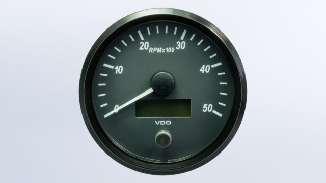 4in (4in (100mm)) 5000RPM tachometer. - VDO Instruments