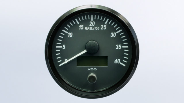 4in (4in (100mm)) 4000RPM tachometer. - VDO Instruments