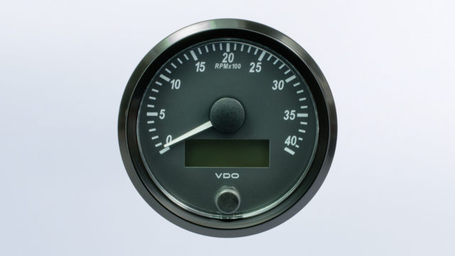 3 1/8in (80mm) 4000RPM tachometer. - VDO Instruments