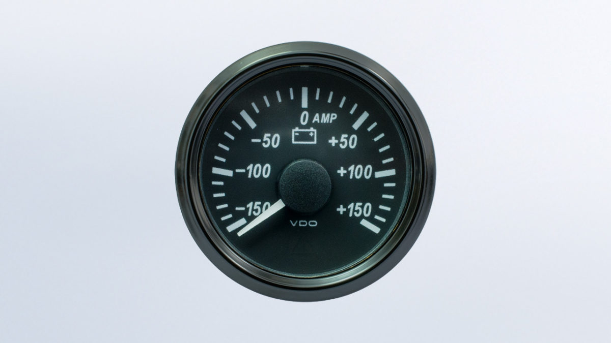 2 1/16in (52mm) 150A ammeter gauge. - VDO Instruments