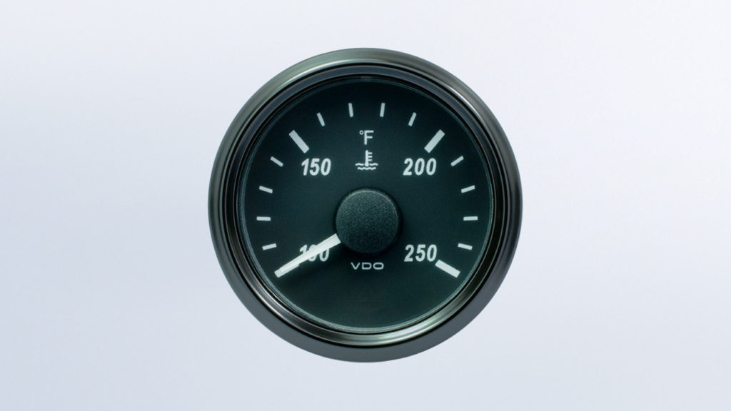 SingleViu 2 1/16in (52mm) 250°F water temperature gauge. Retail pack ...