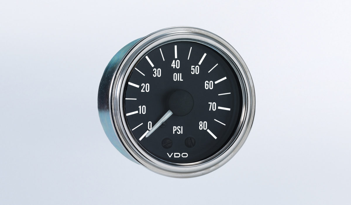 80PSI Mechanical Oil Pressure Gauge - VDO Instruments