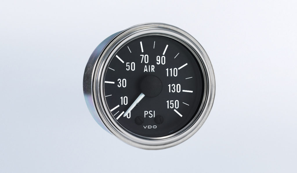 100PSI Mechanical Air Pressure Gauge - VDO Instruments