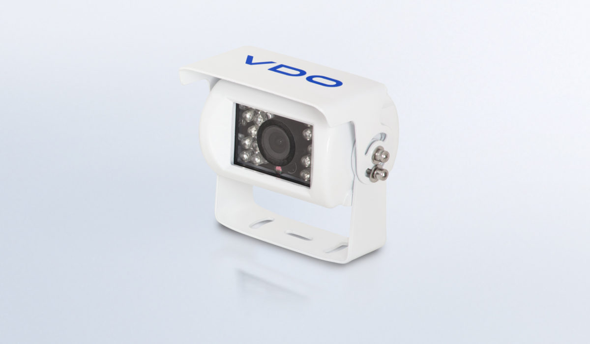White 120 Degree Rear View Camera Large with Sun Guard - VDO Instruments