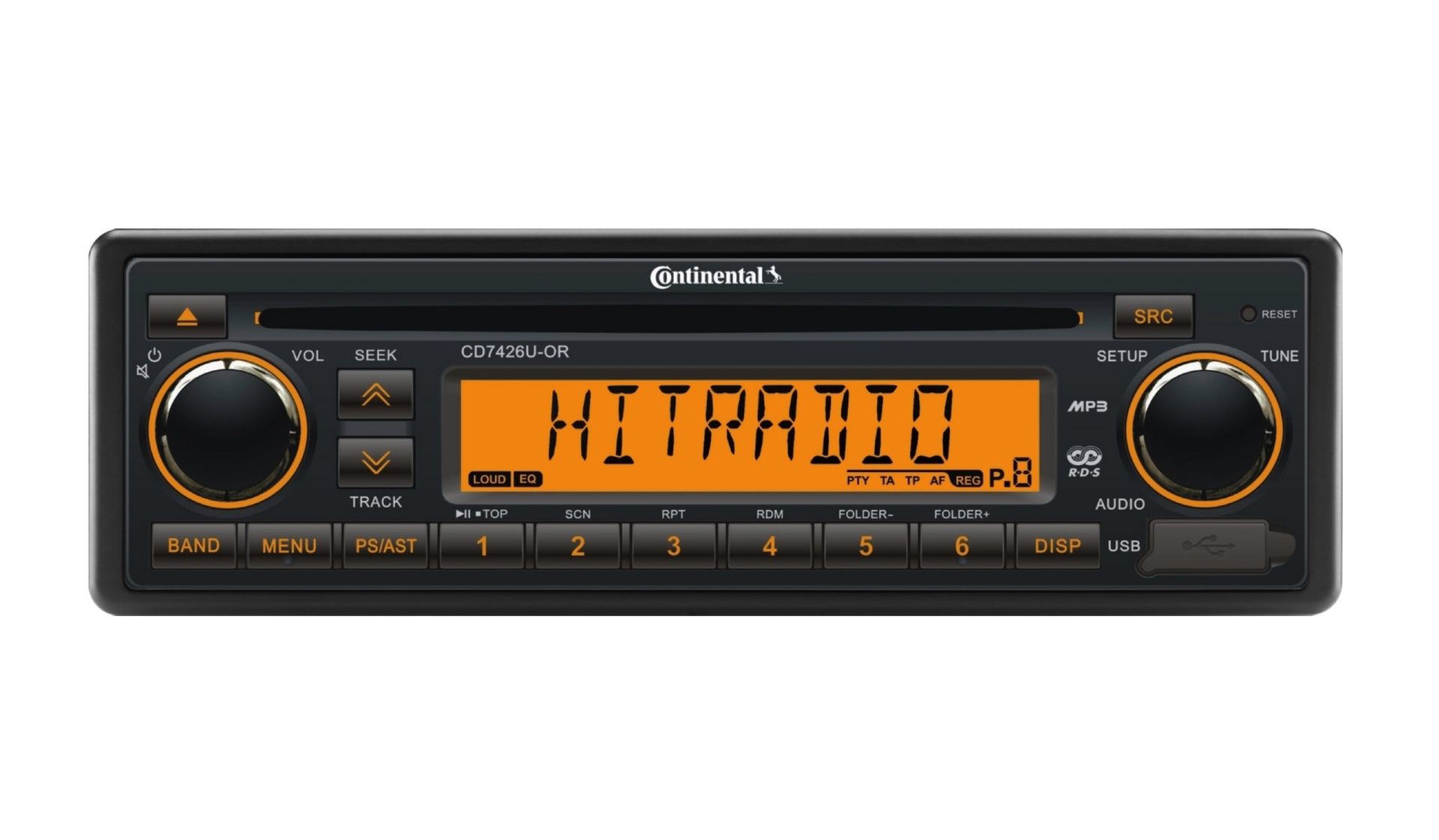 AM/FM Radio with CD and USB/AUX input 24V. OEM Box - VDO Instruments