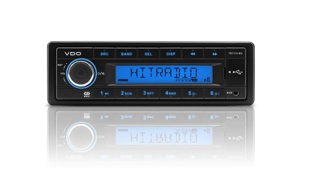 AM/FM Radio with USB/AUX input 12V - VDO Instruments