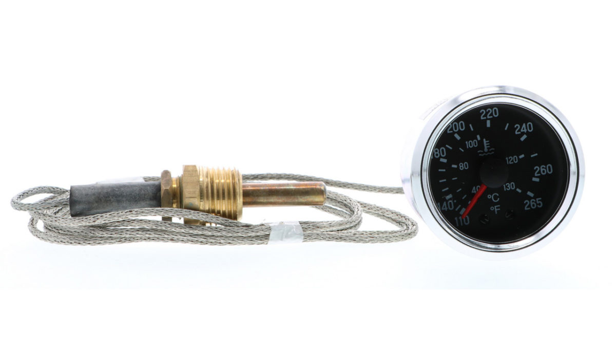 Generic 265F Mechanical Water Temperature Gauge with 72" (6ft) Braided ...